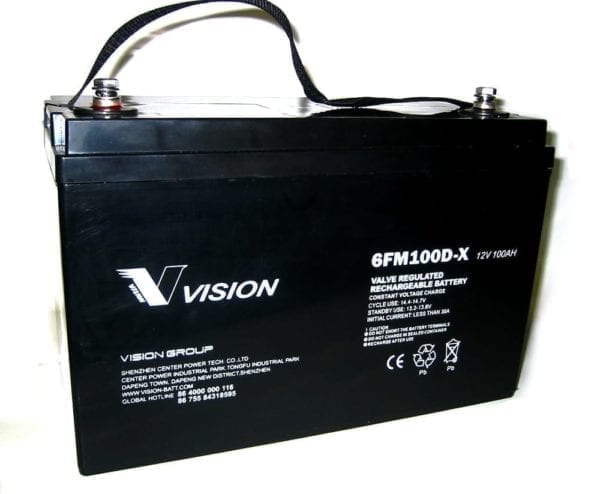 Vision 6FM100D-X AGM-Batteri 12V 100Ah Deep-Cycle - køb her!